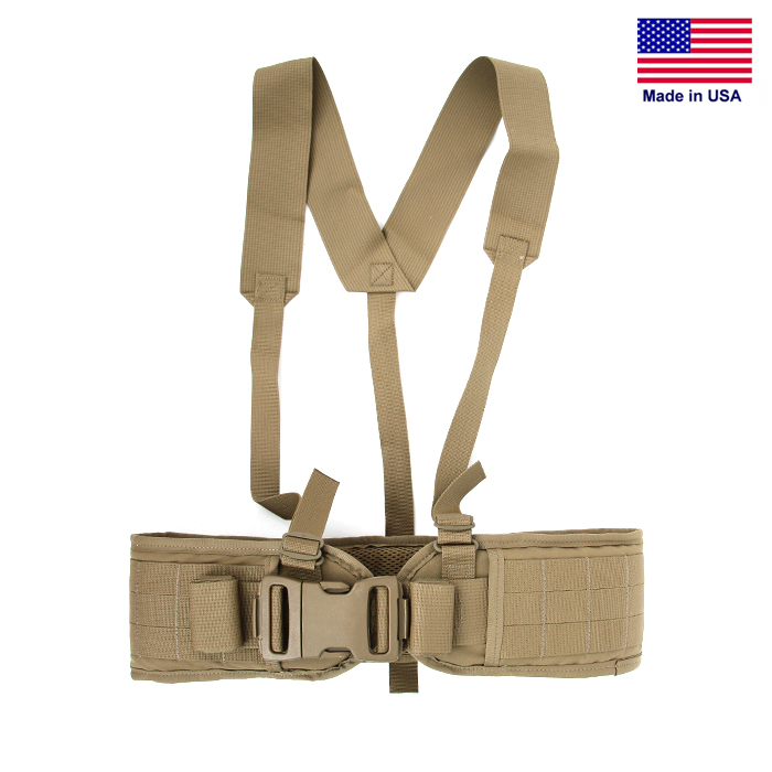 G.I Molle Sub Belt With Suspenders (Coyote) - 미해병 엑스반도 몰리 벨트 (코요테 ...